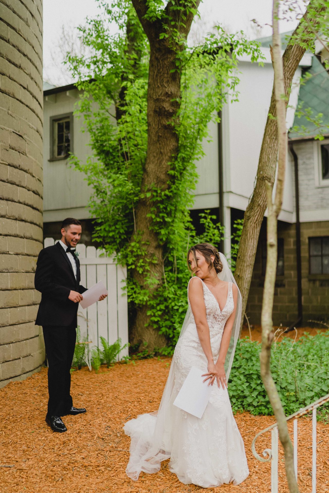 Blue Dress Barn Wedding- Benton Harbor, Michigan – Brie + Matt | Kate ...